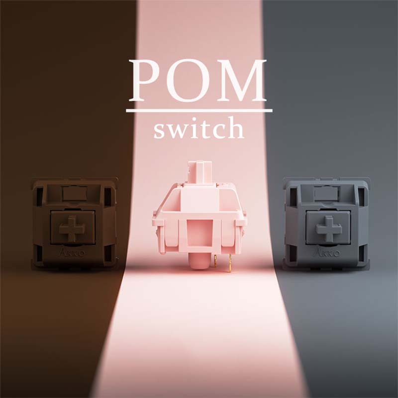 Bộ 45 Switch cơ Akko CS POM Silver Switch