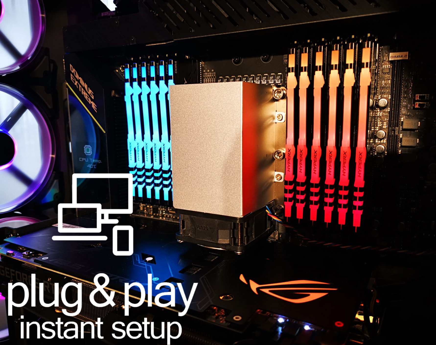 Ram PC Kingston HyperX Fury RGB 16GB 3200MHz DDR4 (Kit 2x8GB ...