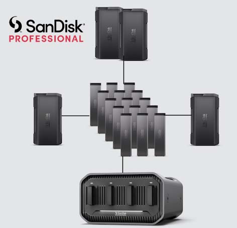 Ổ cứng di động External SSD Sandisk Professional PRO-BLADE SSD Mag 2TB ...