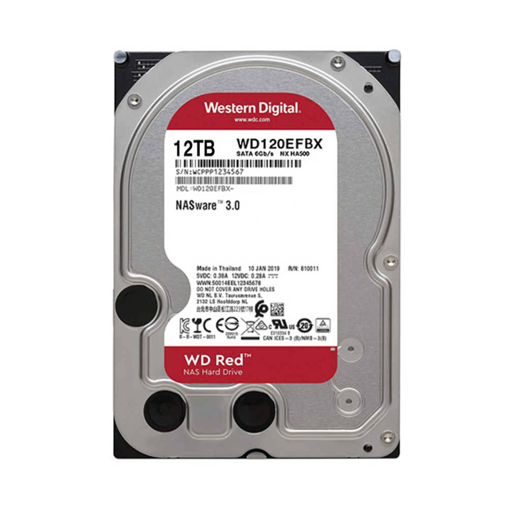 Ổ cứng HDD WD Red 12TB 3.5 inch SATA III 256MB Cache 7200RPM WD120EFBX