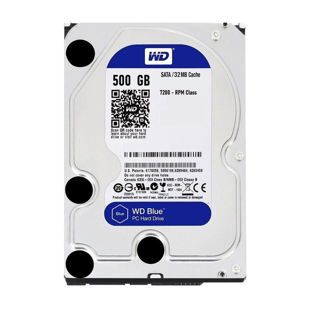 Western Digital Blue Storage WD Blue 500GB Internal Hard Drive – 7200 ...